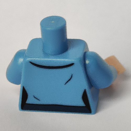 LEGO PART 973c32h02pr4063 Torso Vest, Blue Shirt, Necklace Print ...