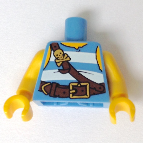 LEGO PART 973c01h01pr9824 Torso Tank Top with White Stripes, Leather ...