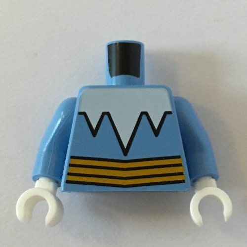 LEGO PART 973c32h27pr3342 Torso Bodysuit, White Spikey Collar and ...