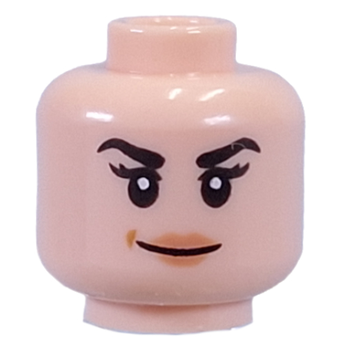 LEGO PART 28621pr4032 Minifig Head Kate Bishop, Black eyebrows, Peach ...