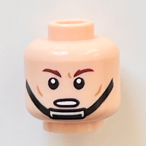 LEGO PART 28621pr4122 Minifig Head Rebel Trooper, Reddish Brown ...