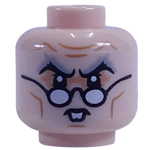 LEGO PART 28621pr4127 Minifig Head Bogrod, Light Bluish Grey Eyebrows ...