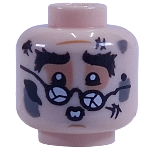 LEGO PART 28621pr4127 Minifig Head Bogrod, Light Bluish Grey Eyebrows ...