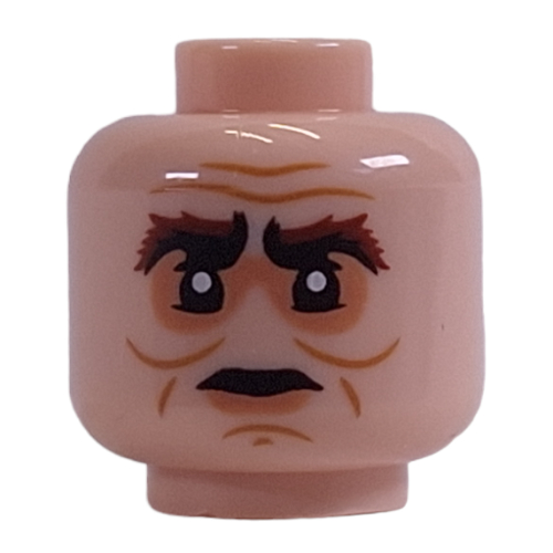 LEGO PART 28621pr4131 Minifig Head Goblin, Dark Orange Wrinkles, Dark ...