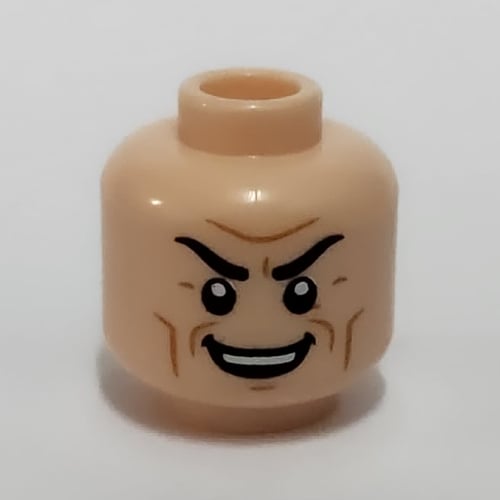 LEGO PART 28621pr4139 Minifig Head Green Goblin, Long Eyebrows, Open ...
