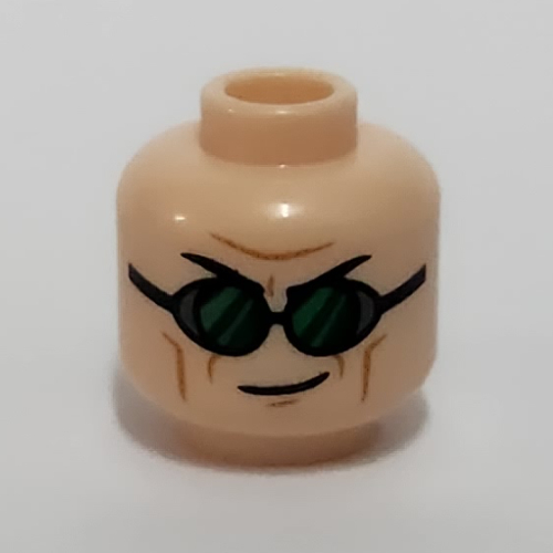 LEGO PART 28621pr4139 Minifig Head Green Goblin, Long Eyebrows, Open ...