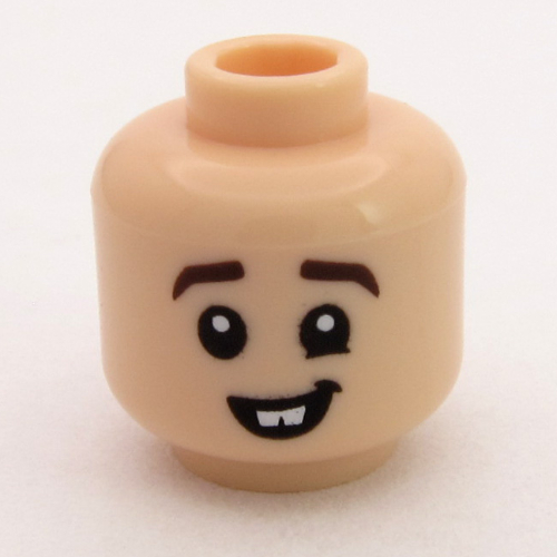 LEGO PART 28621pr4272 Minifig Head Neville Longbottom, Thick Dark Brown ...