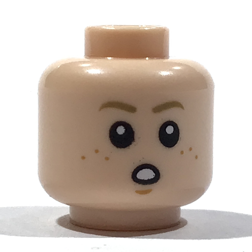 LEGO PART 28621pr4331 Minifig Head Anakin Skywalker, Dark Tan Eyebrows ...
