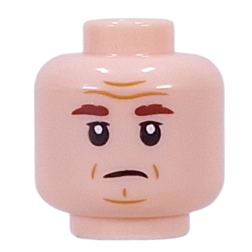 LEGO PART 28621pr9551 Minifig Head General Tagge, Reddish Brown ...