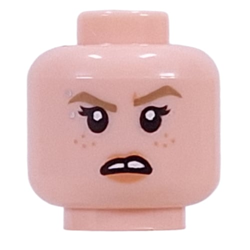 LEGO PART 28621pr9605 Minifig Head Gwen Stacy, Dark Tan Eyebrows ...