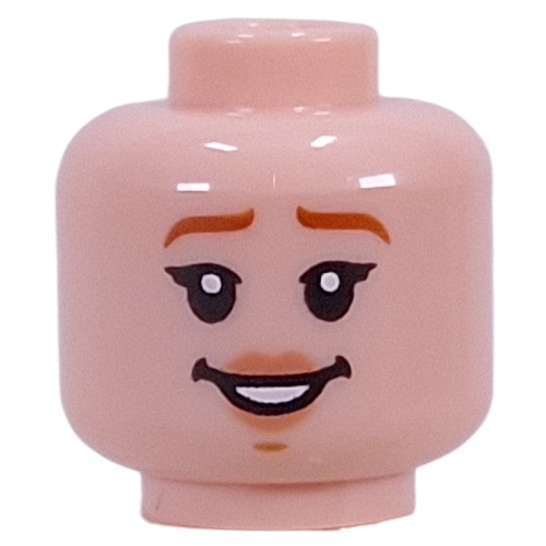 LEGO PART 28621pr9629 Minifig Head Nami, Dark Orange Eyebrows, Nougat ...