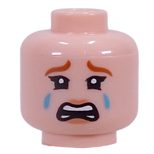 LEGO PART 28621pr9629 Minifig Head Nami, Dark Orange Eyebrows, Nougat ...