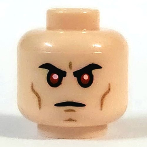 LEGO PART 28621pr9747 Minifig Head Superman, Black Eyebrows, Nougat ...