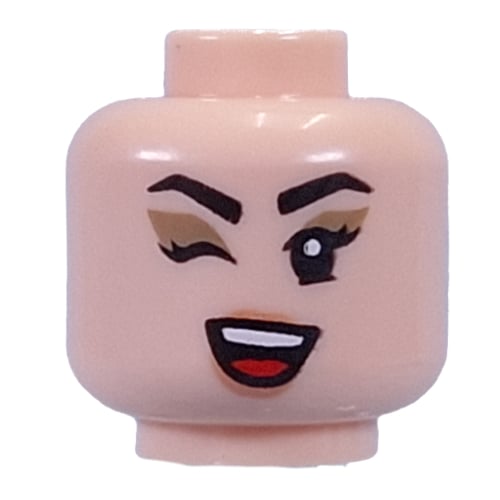 LEGO PART 28621pr4068 Minifig Head Agatha Harkness, Black Eyebrows ...