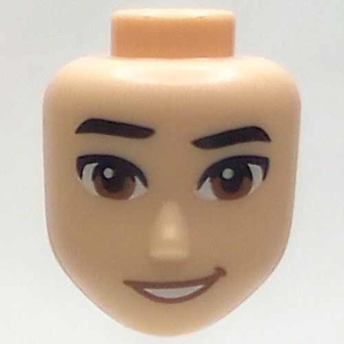 LEGO PART 28649pr0444 Minidoll Head Male Black Eyebrows, Lifted Right ...