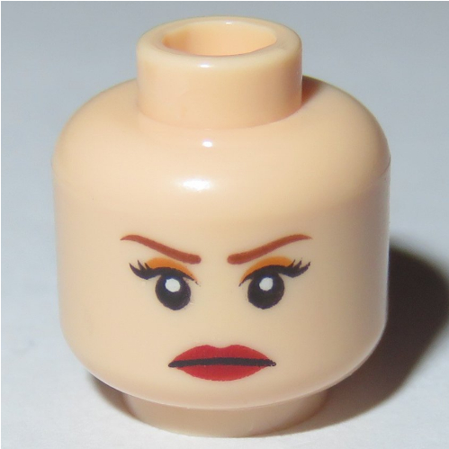 LEGO PART 3626bpr0655 Minifig Head Leia / Boushh / Princess Tamina ...