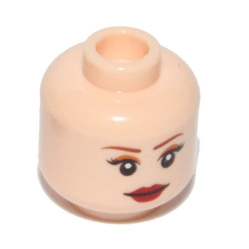 LEGO PART 3626cpr0655 Minifig Head Leia, Eyelashes, Eye Shadow, Dark ...