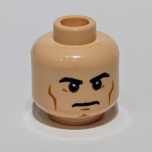 LEGO PART 3626cpr0901 Minifig Head Superman, Eyebrows, Cheek Lines ...