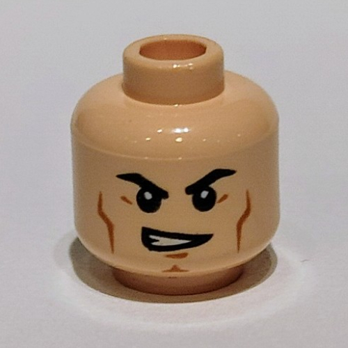 LEGO PART 3626cpr0901 Minifig Head Superman, Eyebrows, Cheek Lines ...