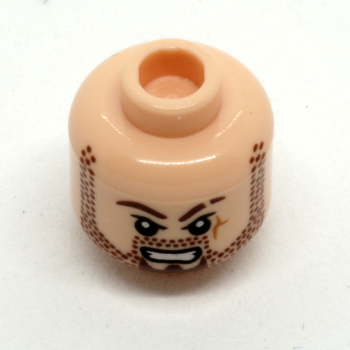 LEGO PART 3626cpr0908 Minifig Head Henchman, Beard Stubble, Goatee ...