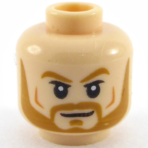 LEGO PART 3626cpr0964 Minifig Head Thor, Light Brown Eyebrows and Beard ...