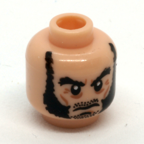 LEGO PART 3626cpr0969 Minifig Head Wolverine, Bushy Eyebrows, Long ...