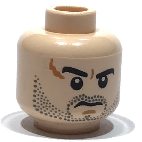 LEGO PART 3626cpr0999 Minifig Head Bounty Hunter / Jace Malcom, Large ...