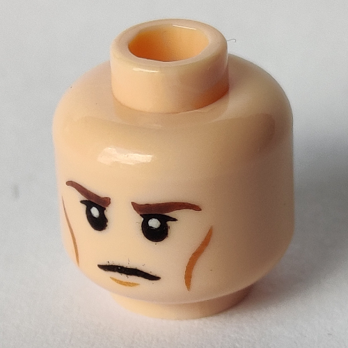 LEGO PART 3626cpr1116 Minifig Head, Chin and Cheek Lines, Calm Closed ...