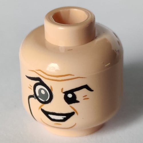 LEGO PART 3626cpr1180 Minifig Head Penguin, Monocle, Raised Eyebrow and ...