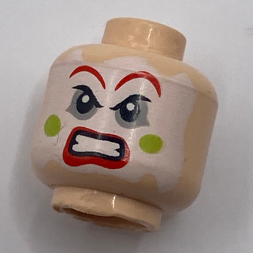 LEGO PART 3626cpr1314 Minifig Head Henchman (Goon), Face Paint with Red ...