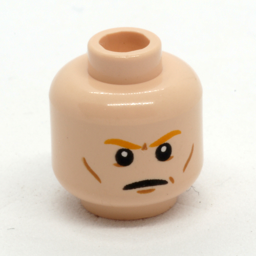 LEGO PART 3626cpr1393 Minifig Head Thor, Orange Eyebrows, Cheek Lines ...