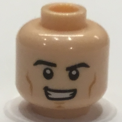LEGO PART 3626cpr1768 Minifig Head Superman / Hyperion, Cheek Lines ...