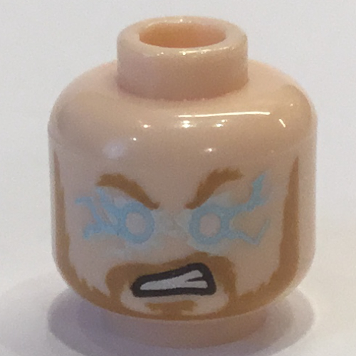 LEGO PART 3626cpr2321 Minifig Head Thor, Dual Sided, Dark Orange ...