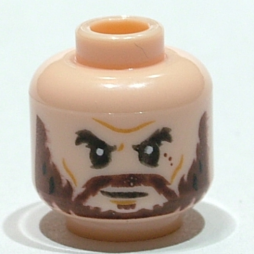 LEGO PART 3626cpr2368 Minifig Head Aquaman, Dual Sided, Eyebrows ...
