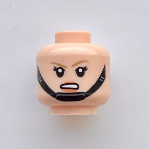 LEGO PART 3626cpr2565 Minifig Head Corporal Zuzanu Latt, Black Chin ...