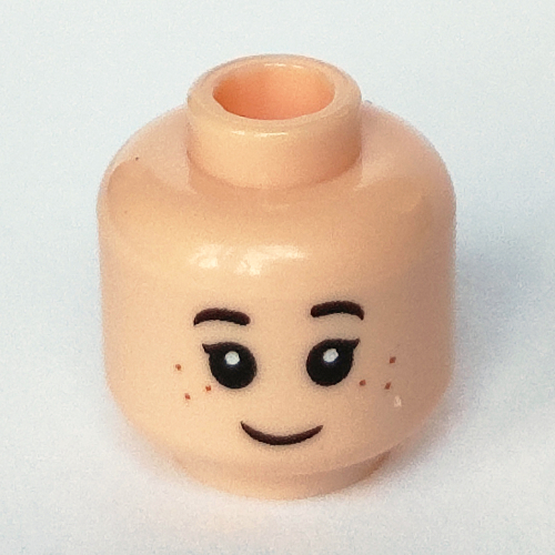 LEGO PART 3626cpr2615 Minifig Head, Eyelashes, Freckles, Happy / Sad ...