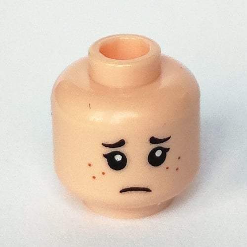 LEGO PART 3626cpr2615 Minifig Head, Eyelashes, Freckles, Happy / Sad ...