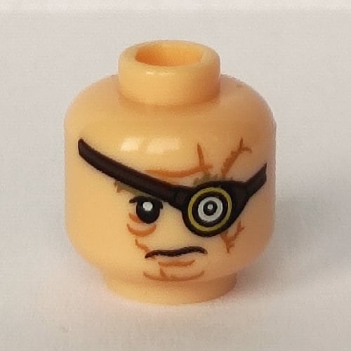 LEGO PART 3626cpr2653 Minifig Head Alastor Mad-Eye Moody / Barty Crouch ...