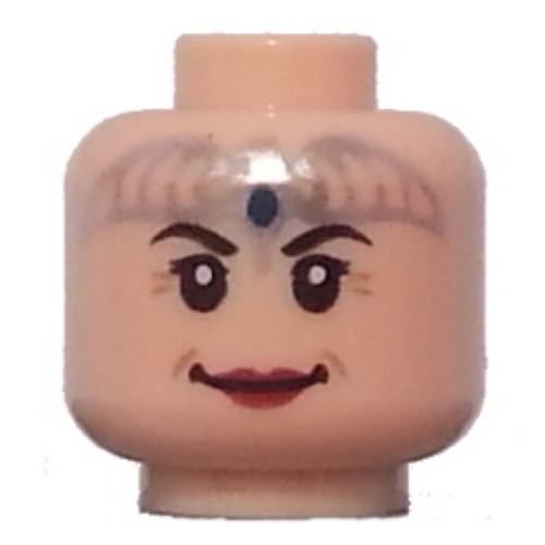 LEGO PART 3626cpr2722 Minifig Head Rowena Ravenclaw, Dual Sided, Silver ...