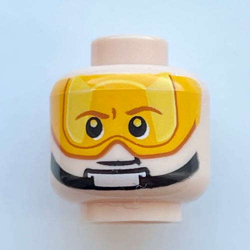 LEGO PART 3626cpr2782 Minifig Head Luke Skywalker, Chin Strap, Smile ...