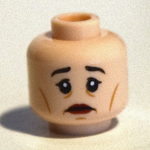 LEGO PART 3626cpr2911 Minifig Head Madame Maxime, Eyelashes, Wrinkles ...