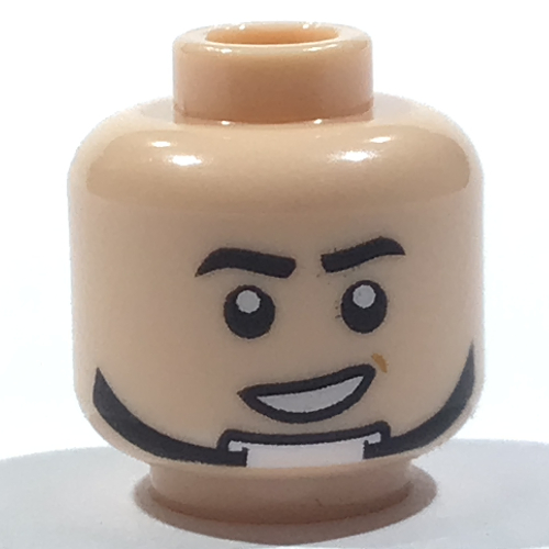LEGO PART 3626cpr3099 Minifig Head Rebel Pilot, Chin Strap, Dark Tan ...