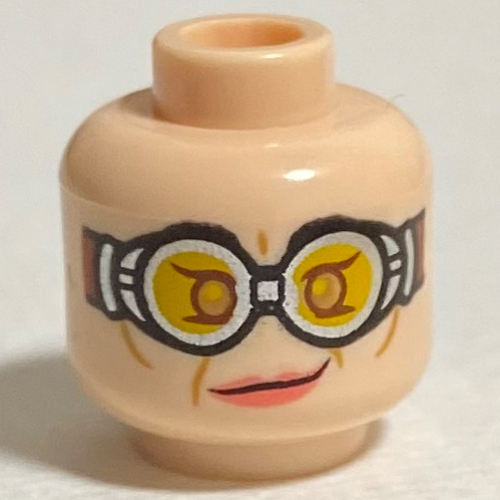 LEGO PART 3626cpr3494 Minifig Head Madame Hooch, Light Bluish Gray ...