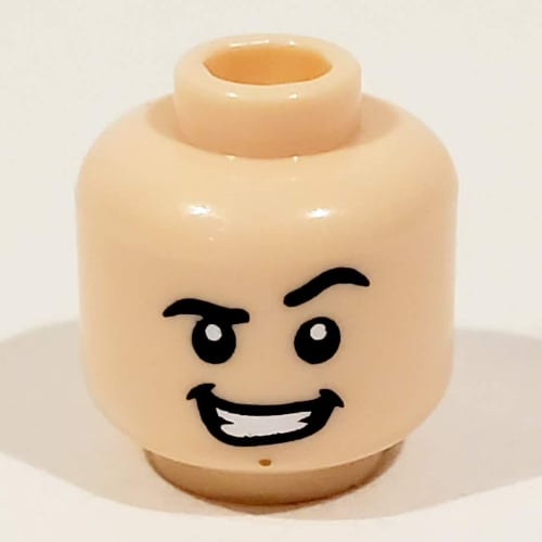 LEGO PART 3626cpr3719 Minifig Head Buzz Lightyear, Serious Smirk / Mean ...
