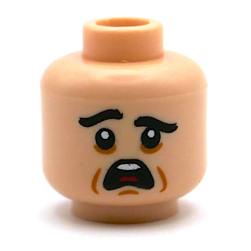 LEGO PART 3626cpr3793 Minifig Head Satipo, Raised Eyebrow, Scared ...