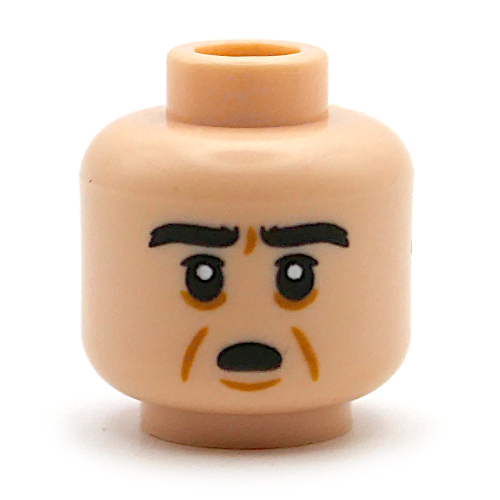 LEGO PART 3626cpr3793 Minifig Head Satipo, Raised Eyebrow, Scared ...