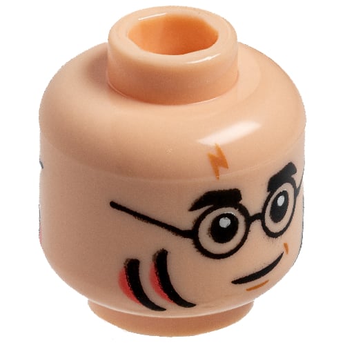 LEGO PART 3626cpr3933 Minifig Head Harry Potter, Black Glasses, Black ...