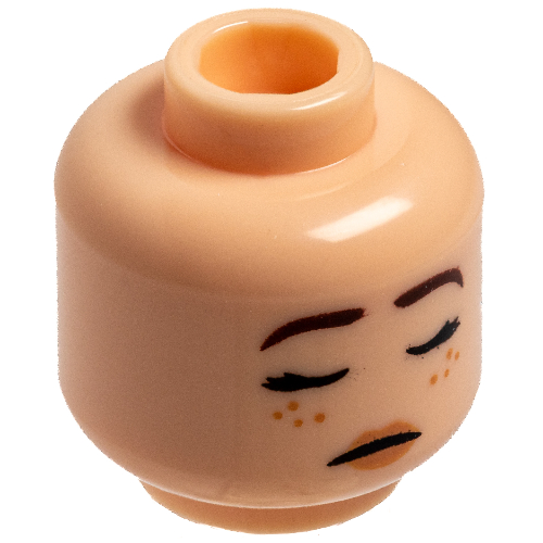 LEGO PART 3626cpr3936 Minifig Head Hermione Granger, Dark Brown ...