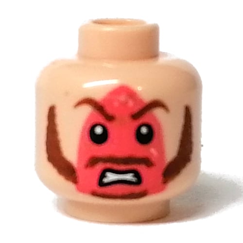 LEGO PART 3626cpr9727 Minifig Head Marv Merchants with Reddish Brown ...