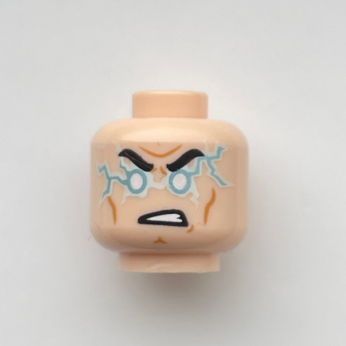 LEGO PART 3626cpr9884 Minifig Head Shazam, Thick Eyebrows, Cheeklines ...